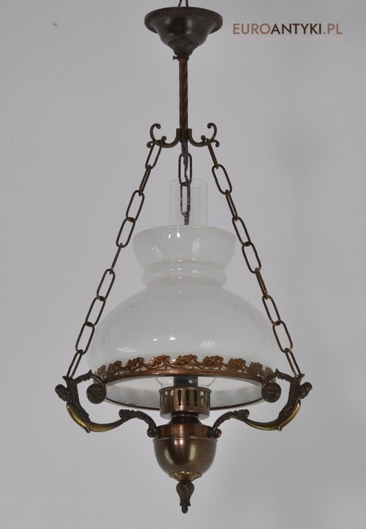 STARA RUSTYKALNA LAMPKA LAMPA DO GANKA HOLU RUSTIC - EuroAntyki